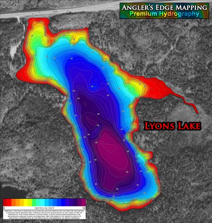 AEM Lyons Lake Map by Angler's Edge Mapping | Avenza Maps