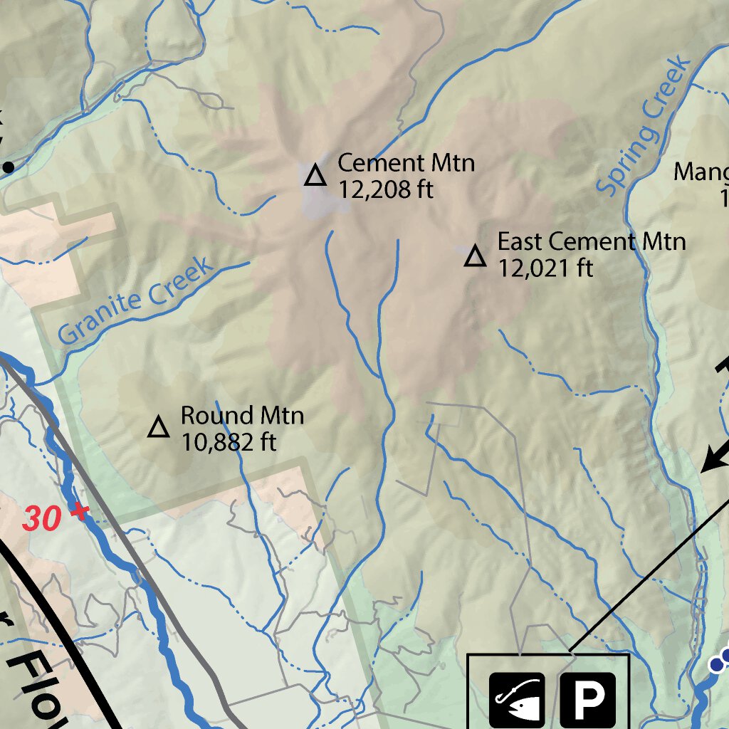 Taylor River Colorado Fishing Map- Fish Colorado by Map the Xperience ...