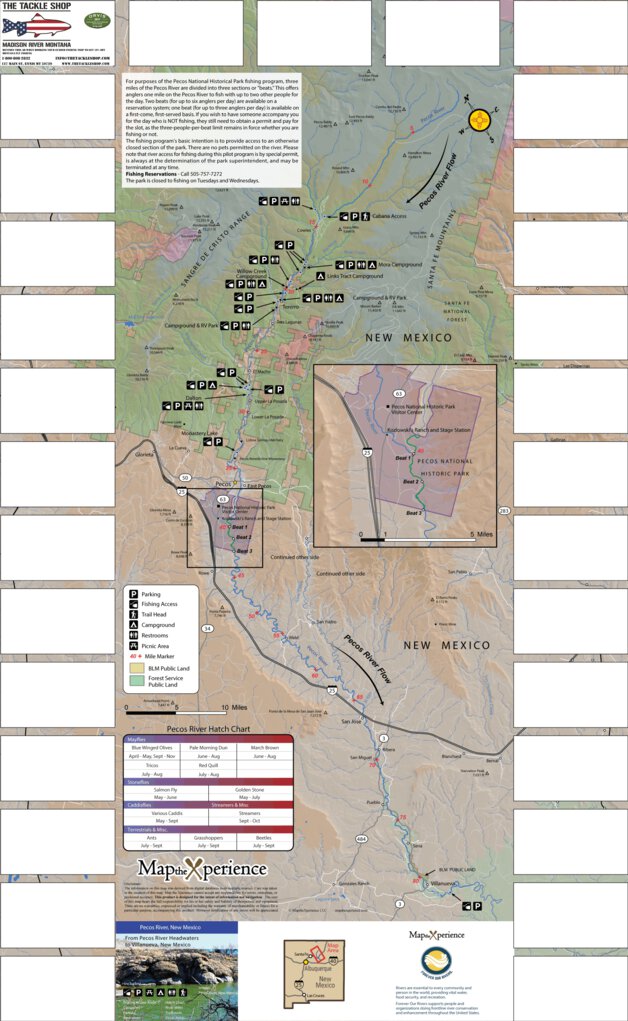 Pecos River - Fish New Mexico Map by Map the Xperience | Avenza Maps