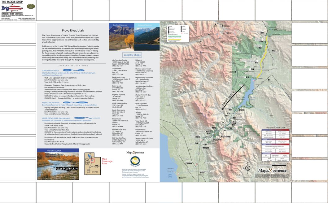 Provo River - Fish Utah Map by Map the Xperience | Avenza Maps