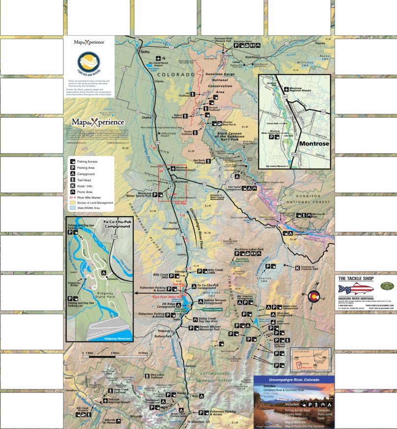 Uncompahgre River - Fish Colorado Map by Map the Xperience | Avenza Maps