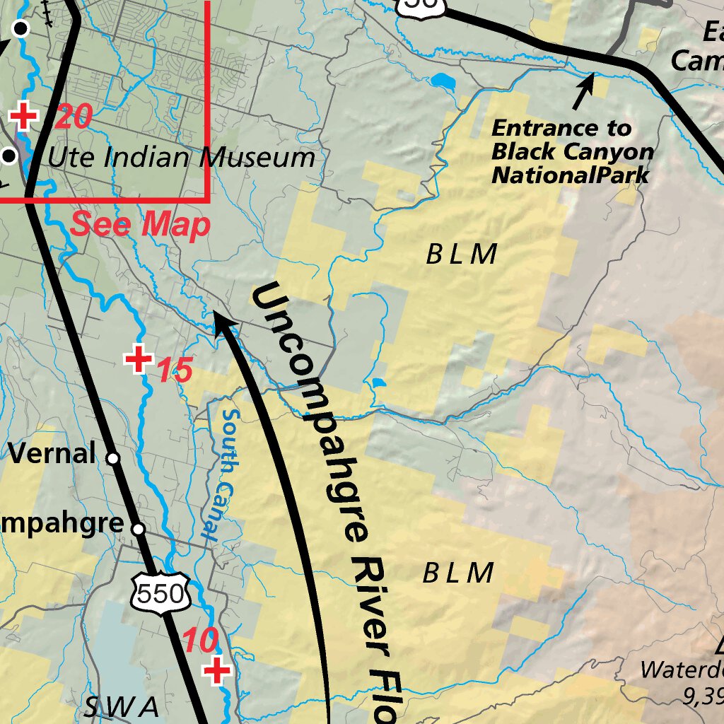 Uncompahgre River - Fish Colorado Map by Map the Xperience | Avenza Maps
