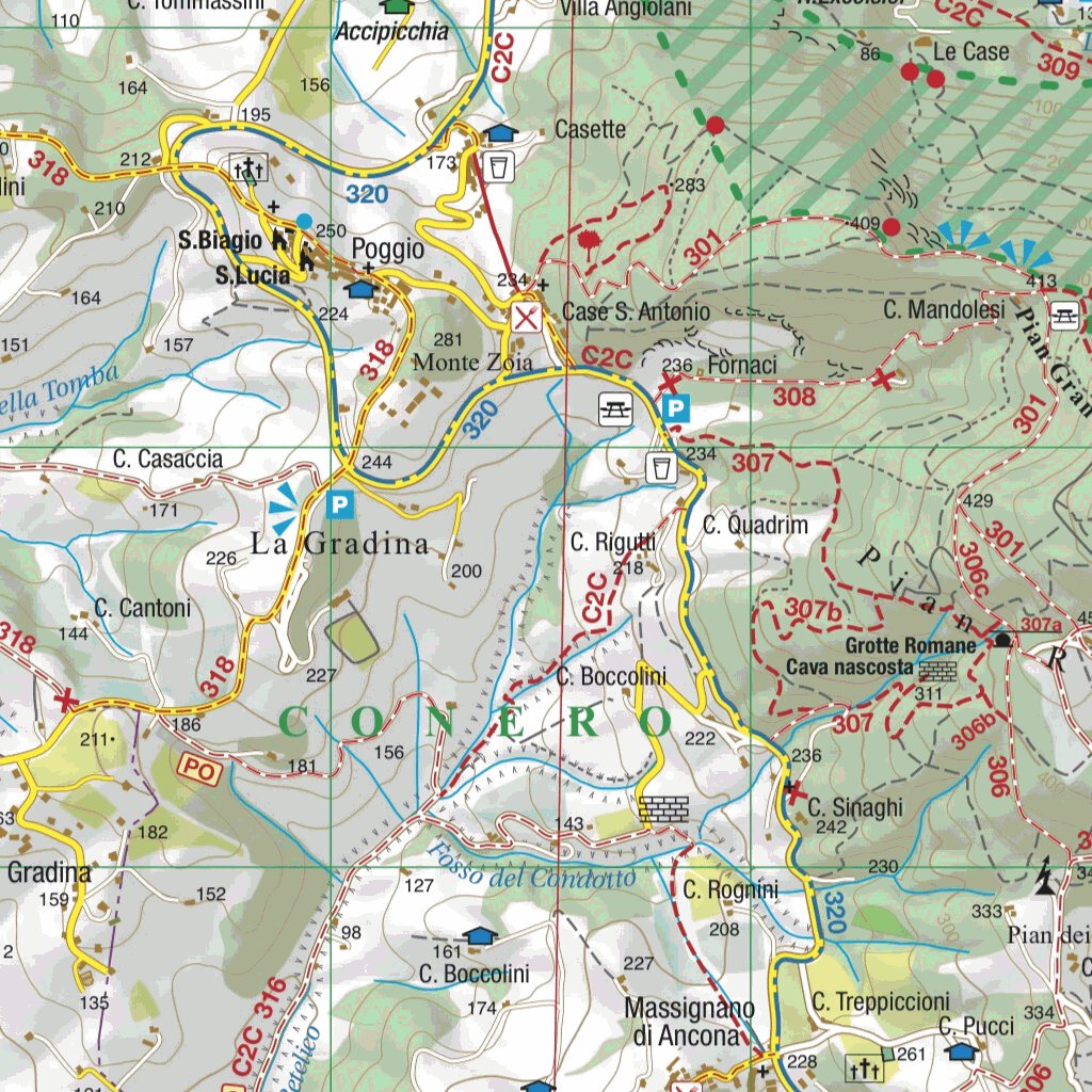 06 - Parco Naturale Regionale del Conero Map by Monti editore | Avenza Maps