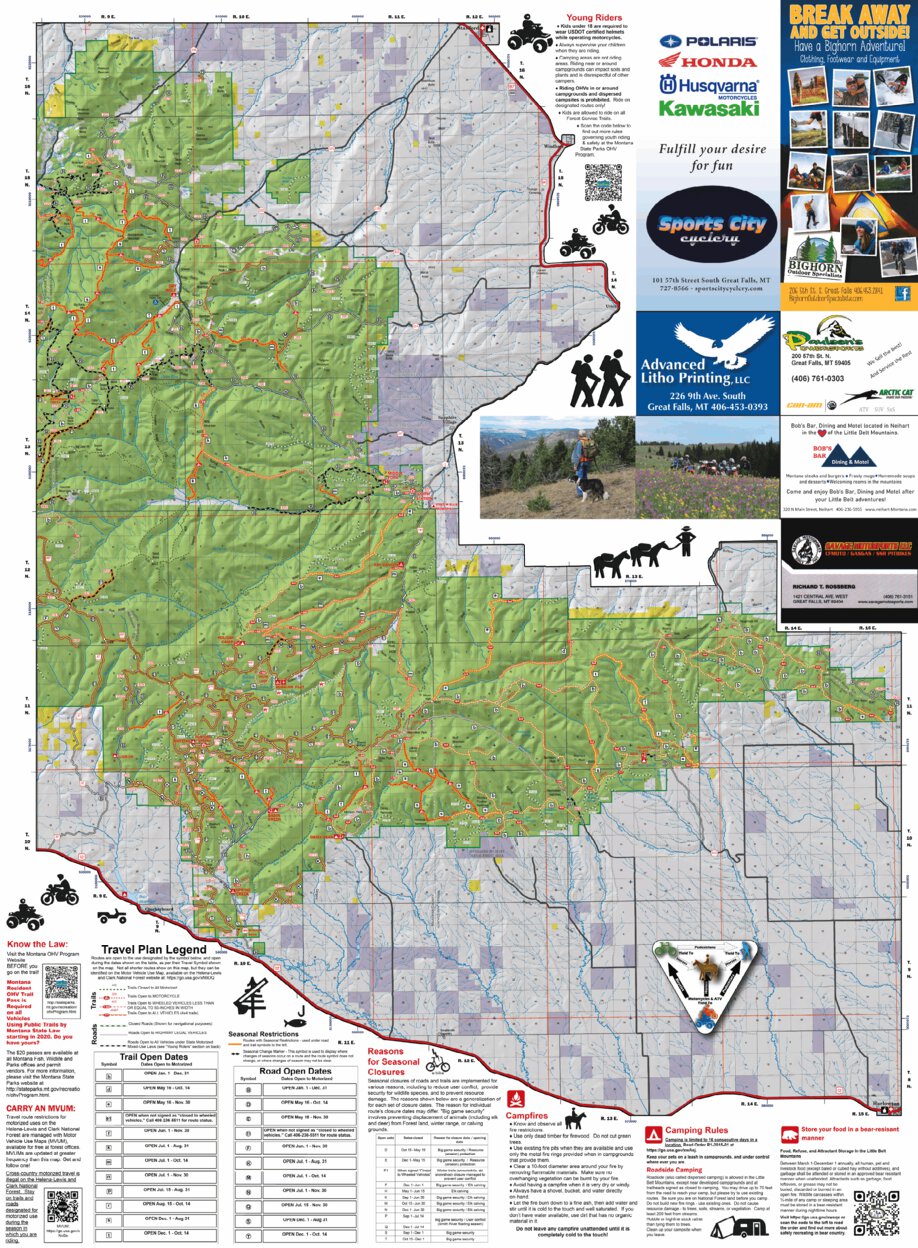 Little Belt Mountains 2020 - East half Map by TimberX | Avenza Maps
