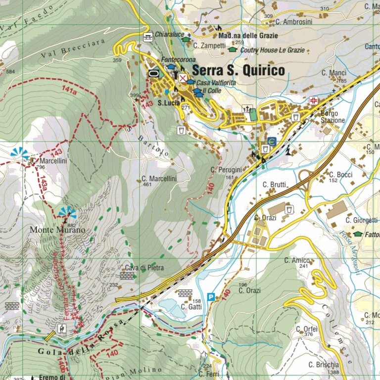 10 - Parco Naturale Regionale della Gola della Rossa e di Frasassi Map ...