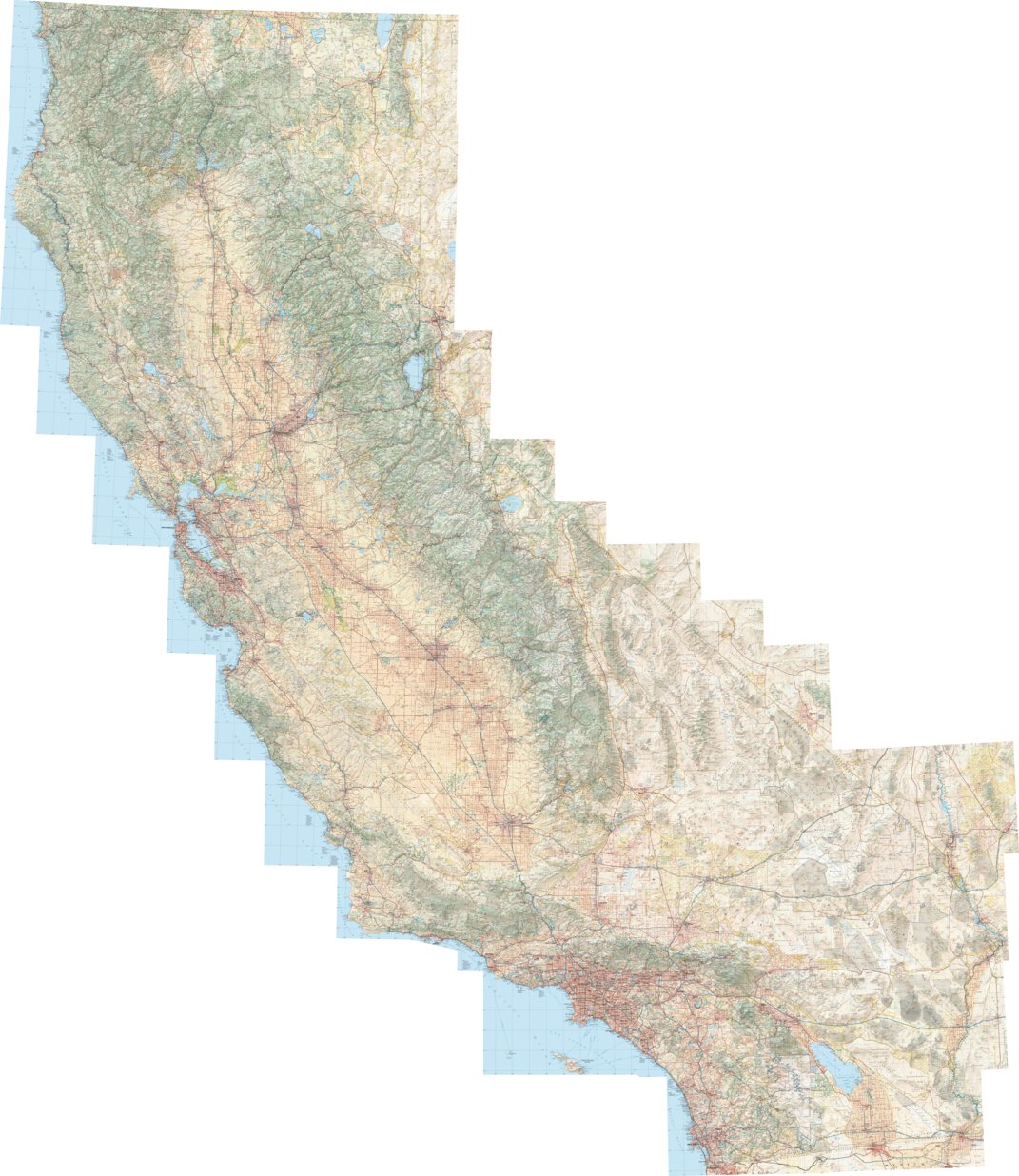 California Atlas Landscape Map by East View Map Link | Avenza Maps