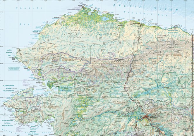 Alaska Atlas North Landscape Map by East View Map Link | Avenza Maps