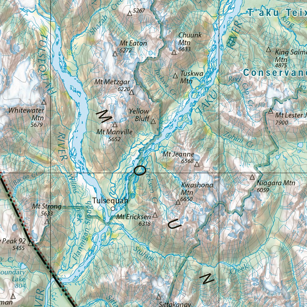 Alaska Atlas Inside Passage Landscape Map by East View Map Link ...