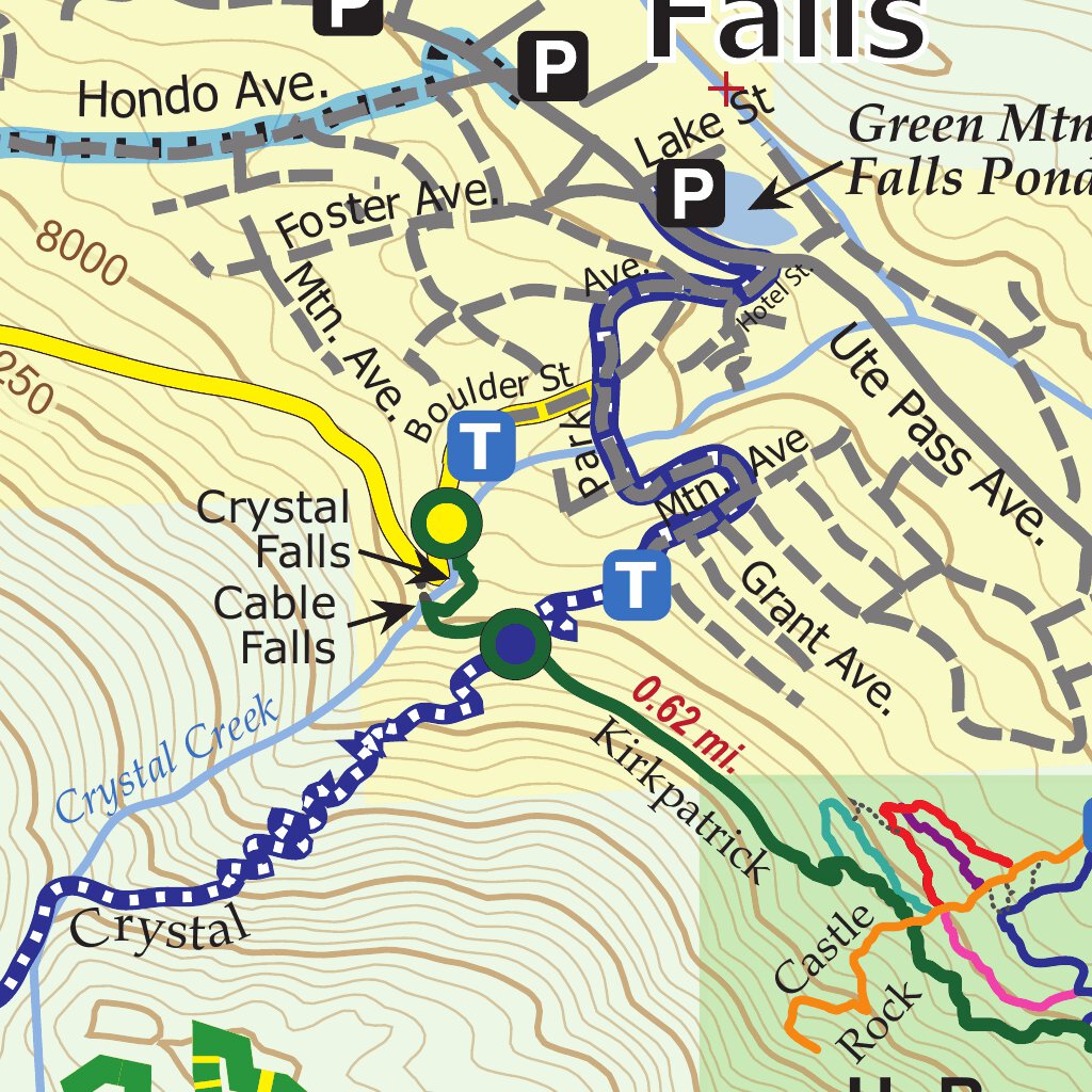 Trail Map#9, Pikes Peak Area, Pikes Peak Region Series by Pocket Pals ...