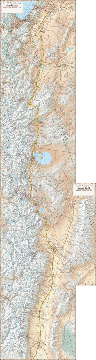 Highway 395 Map by East View Map Link | Avenza Maps