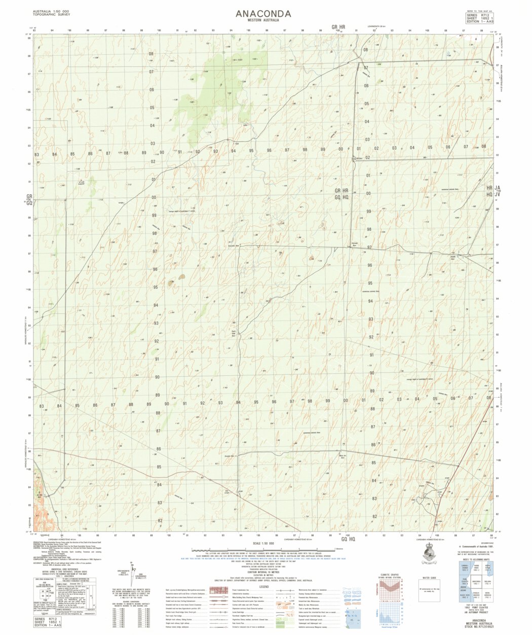 Anaconda (1652-1) Map by Geoscience Australia | Avenza Maps