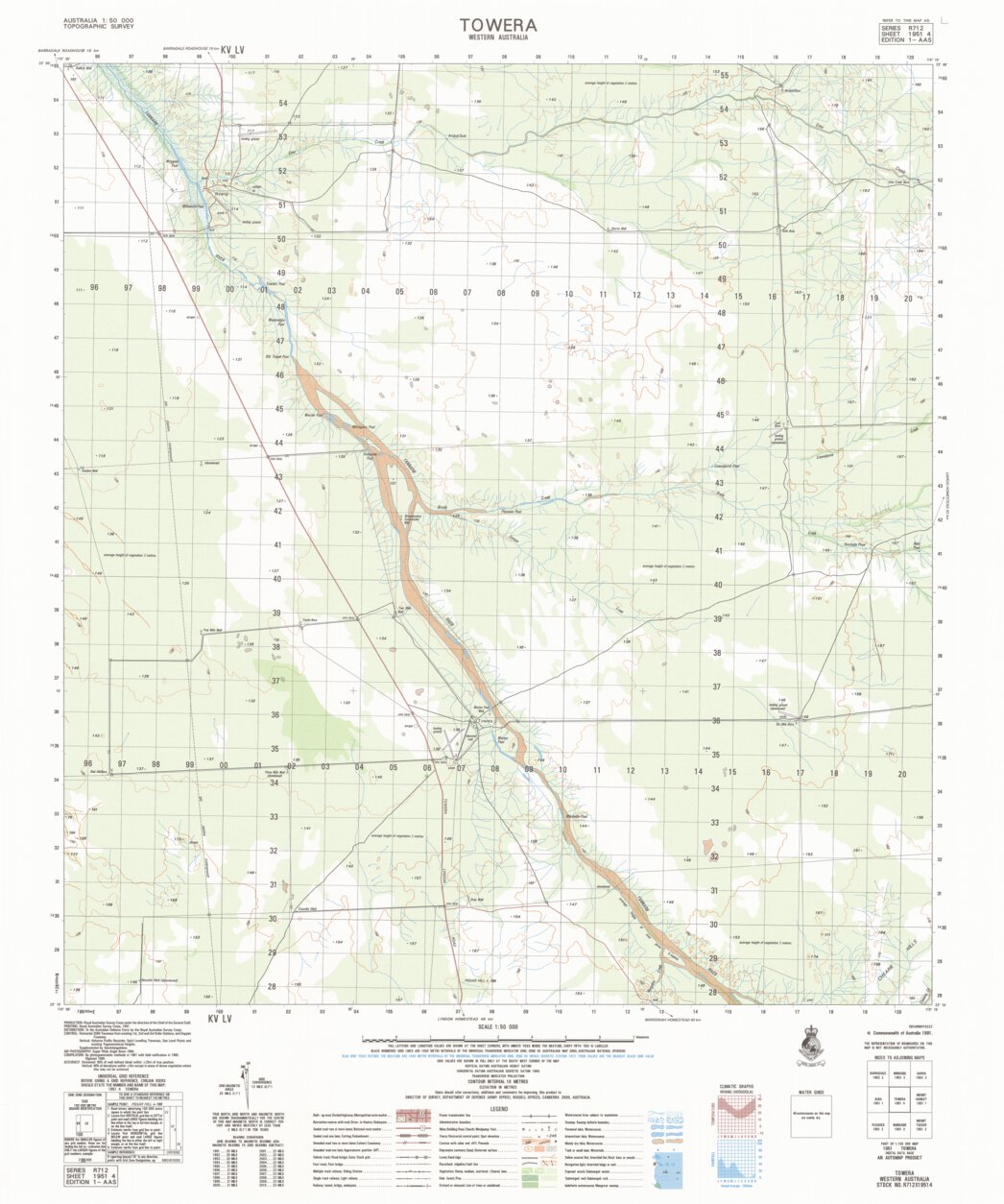 Towera (1951-4) Map by Geoscience Australia | Avenza Maps