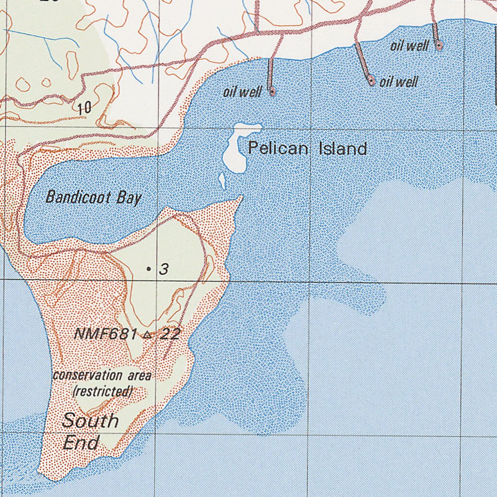 Barrow Island (1956-2) Map by Geoscience Australia | Avenza Maps