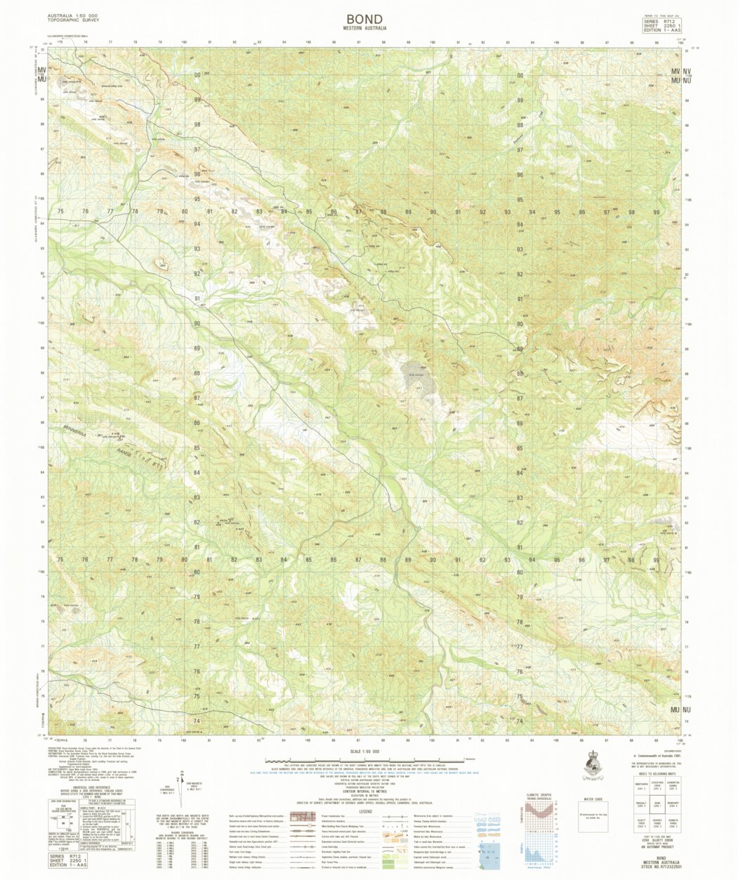 Bond (2250-1) Map by Geoscience Australia | Avenza Maps