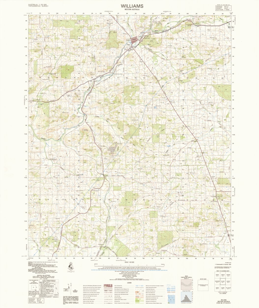 Williams (2231-1) Map by Geoscience Australia | Avenza Maps