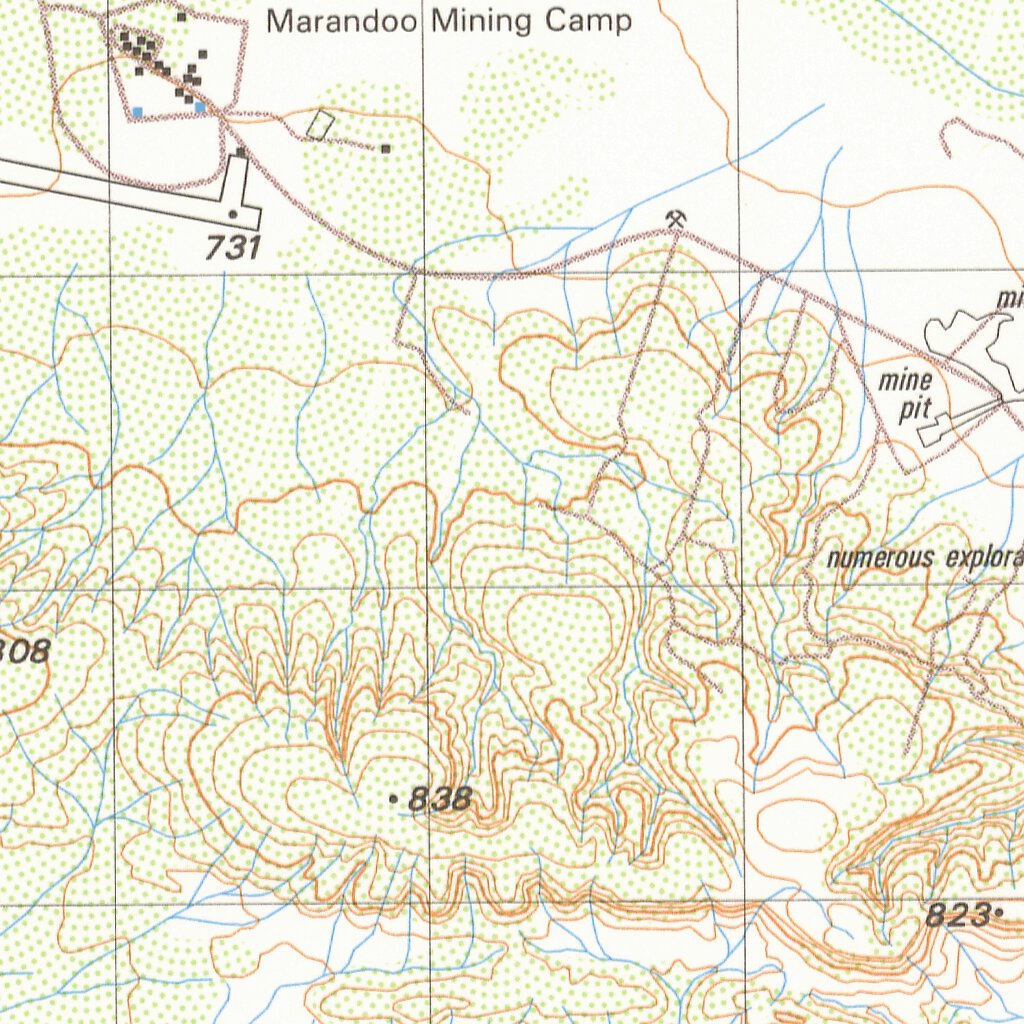 Mount Bruce (2552-4) Map by Geoscience Australia | Avenza Maps