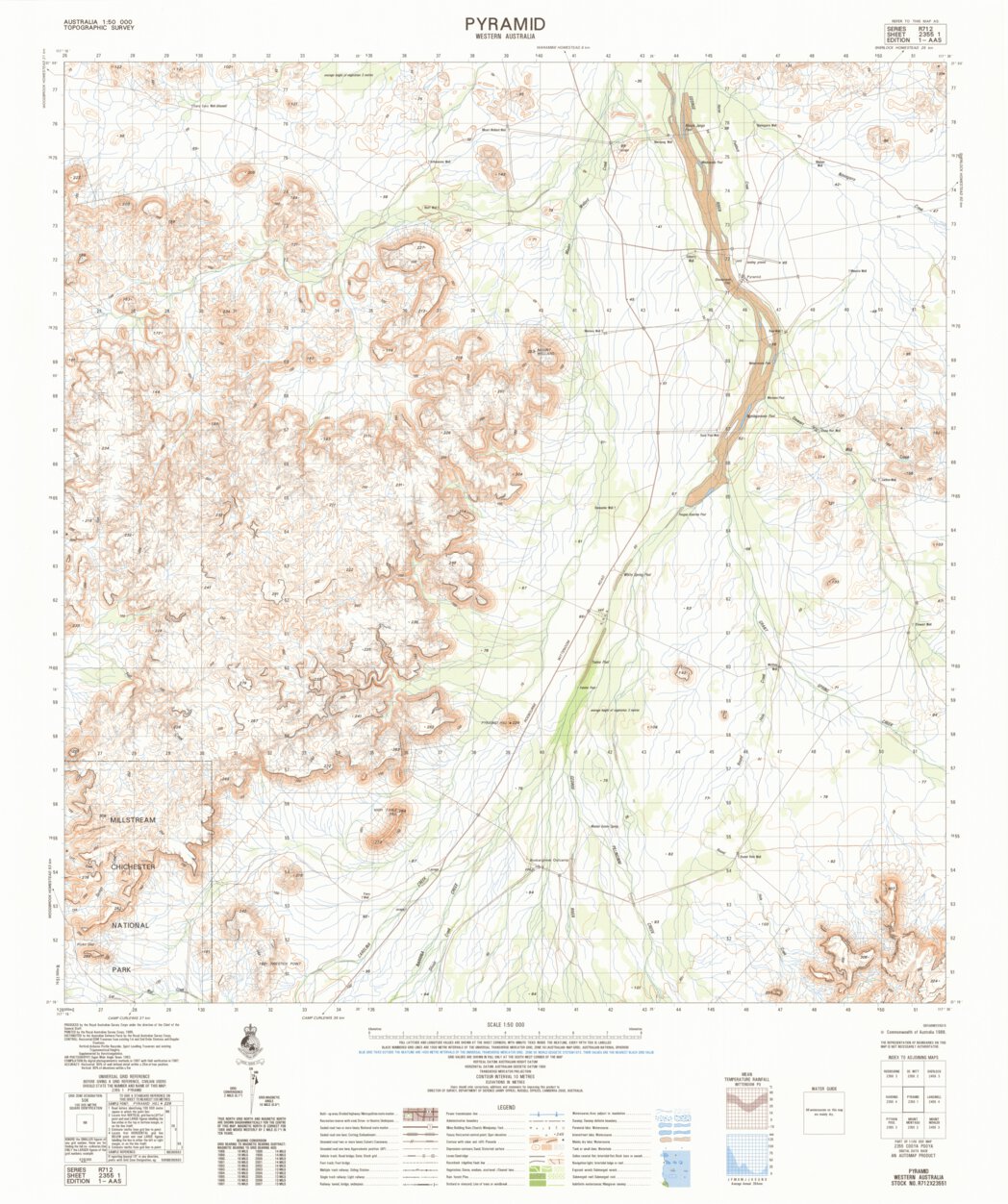 Pyramid (2355-1) Map by Geoscience Australia | Avenza Maps