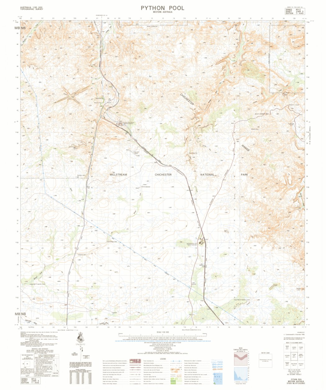 Python Pool (2355-3) Map by Geoscience Australia | Avenza Maps