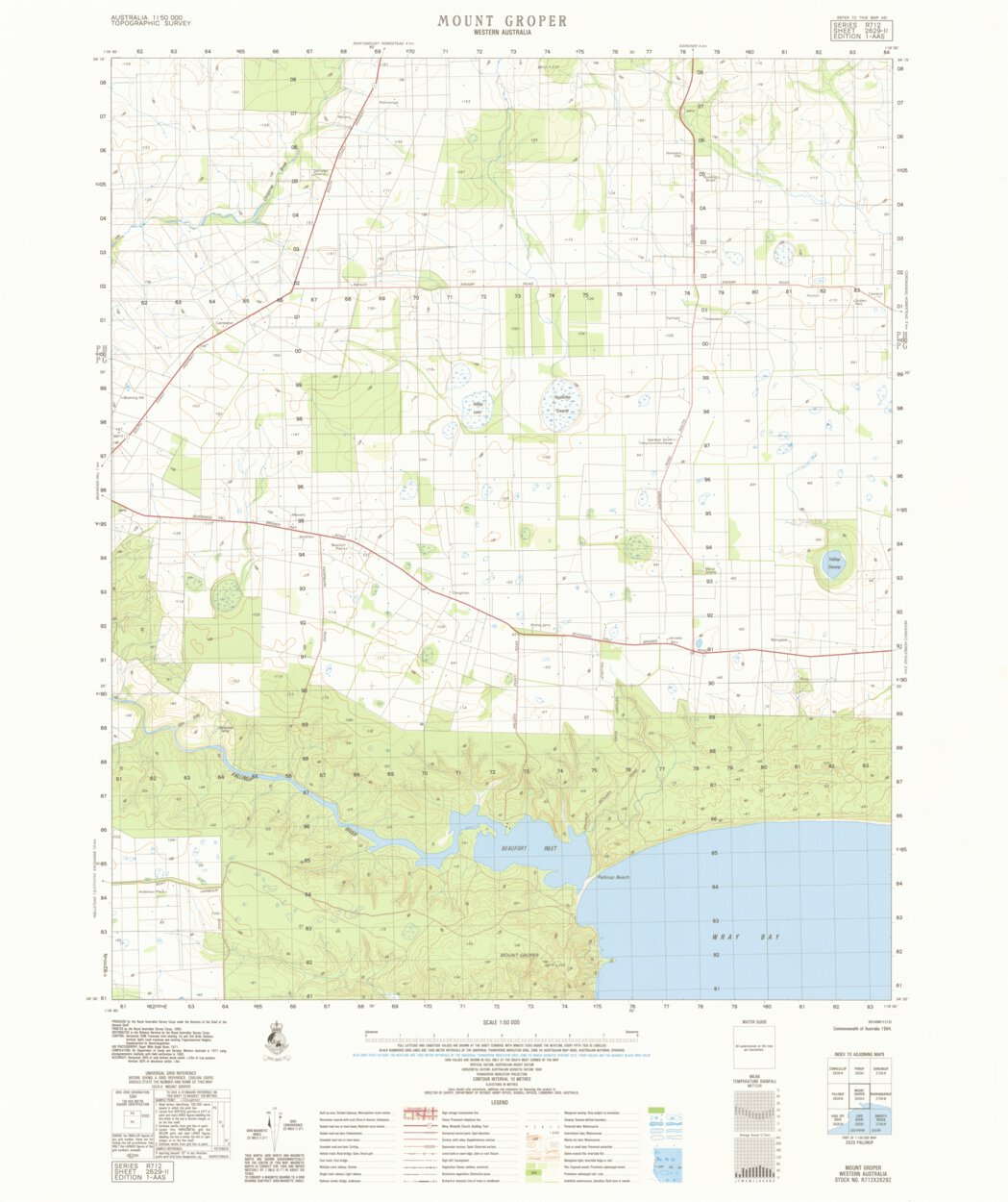 Mount Groper (2629-2) Map by Geoscience Australia | Avenza Maps