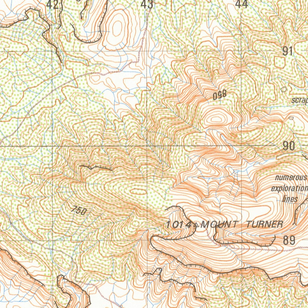 Mount Turner (2352-1) Map by Geoscience Australia | Avenza Maps