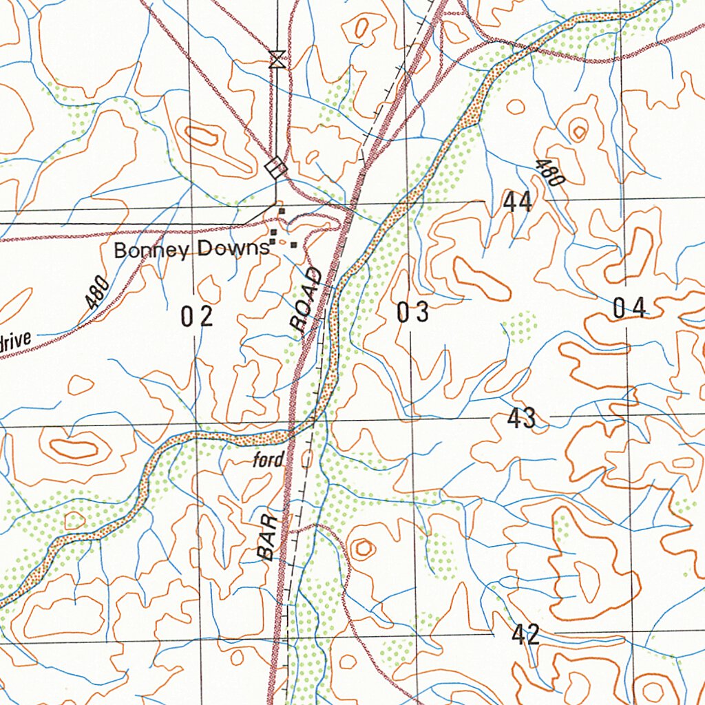 Bonney Downs (2853-1) Map by Geoscience Australia | Avenza Maps