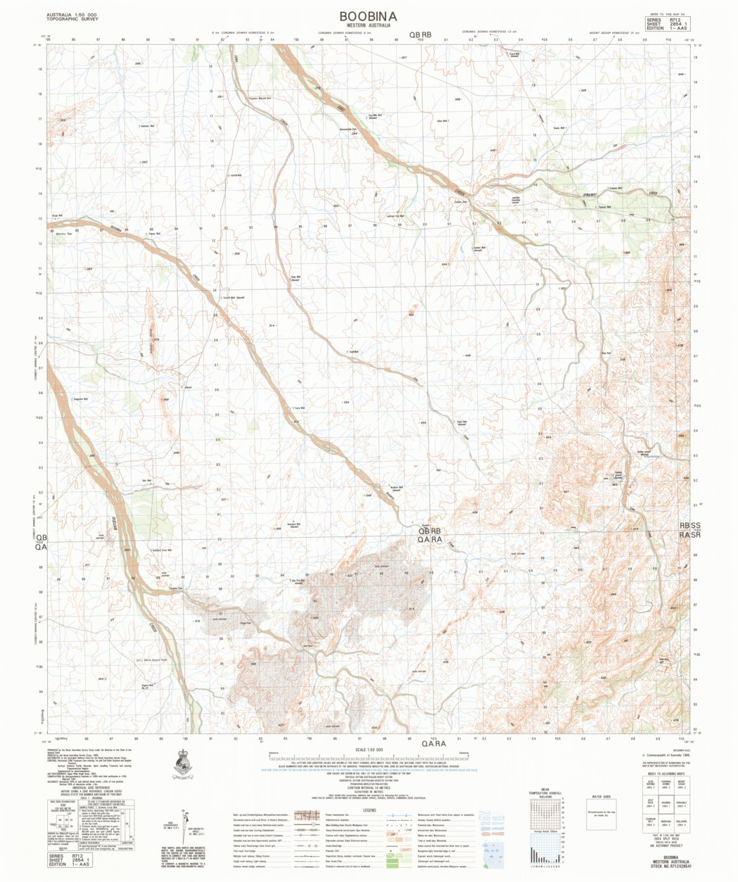 Boobina (2854-1) Map by Geoscience Australia | Avenza Maps