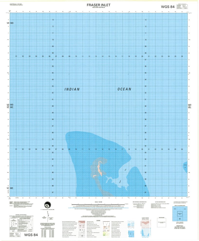 Fraser Inlet (3567-3) Map by Geoscience Australia | Avenza Maps