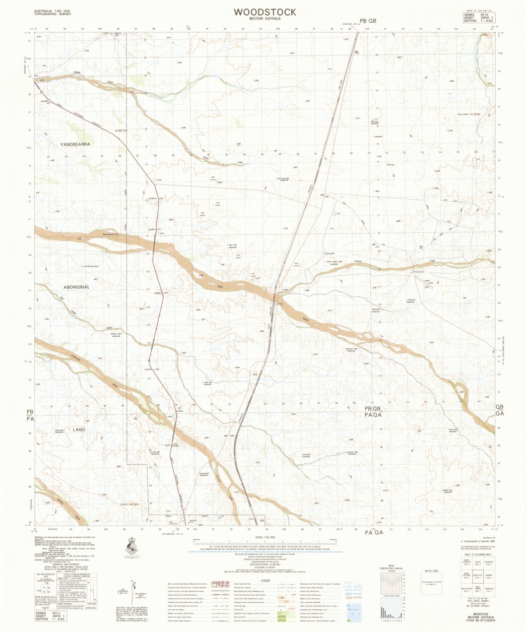 Woodstock (2654-1) Map by Geoscience Australia | Avenza Maps