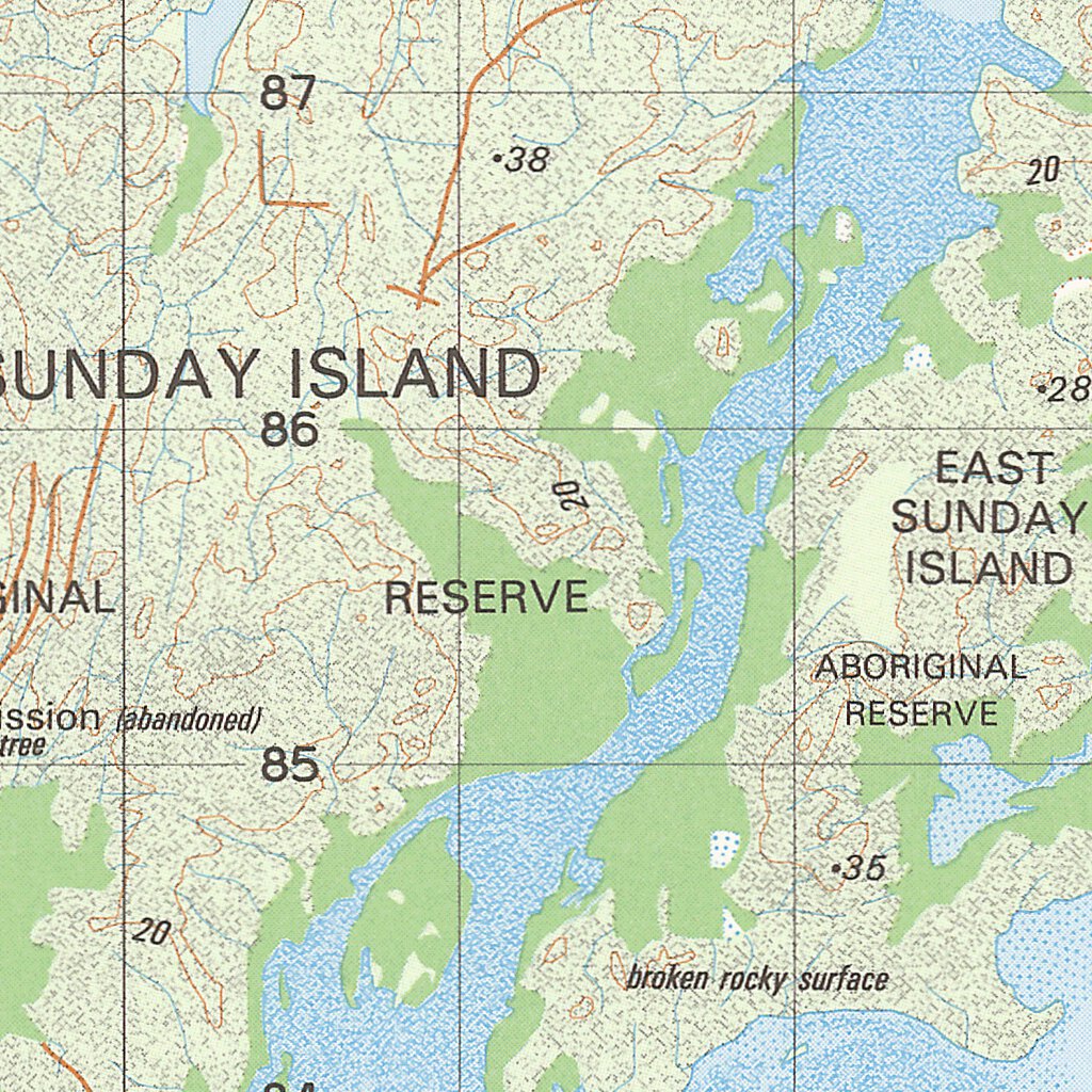 Sunday Island (3565-3) Map by Geoscience Australia | Avenza Maps