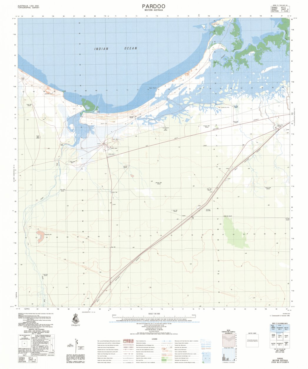 Pardoo (2857-4) Map by Geoscience Australia | Avenza Maps