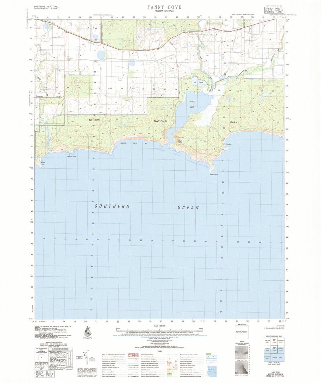 Fanny Cove (3130-3) Map by Geoscience Australia | Avenza Maps