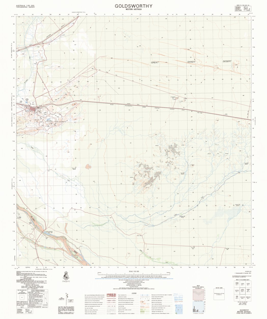 Goldsworthy (2857-3) Map by Geoscience Australia | Avenza Maps