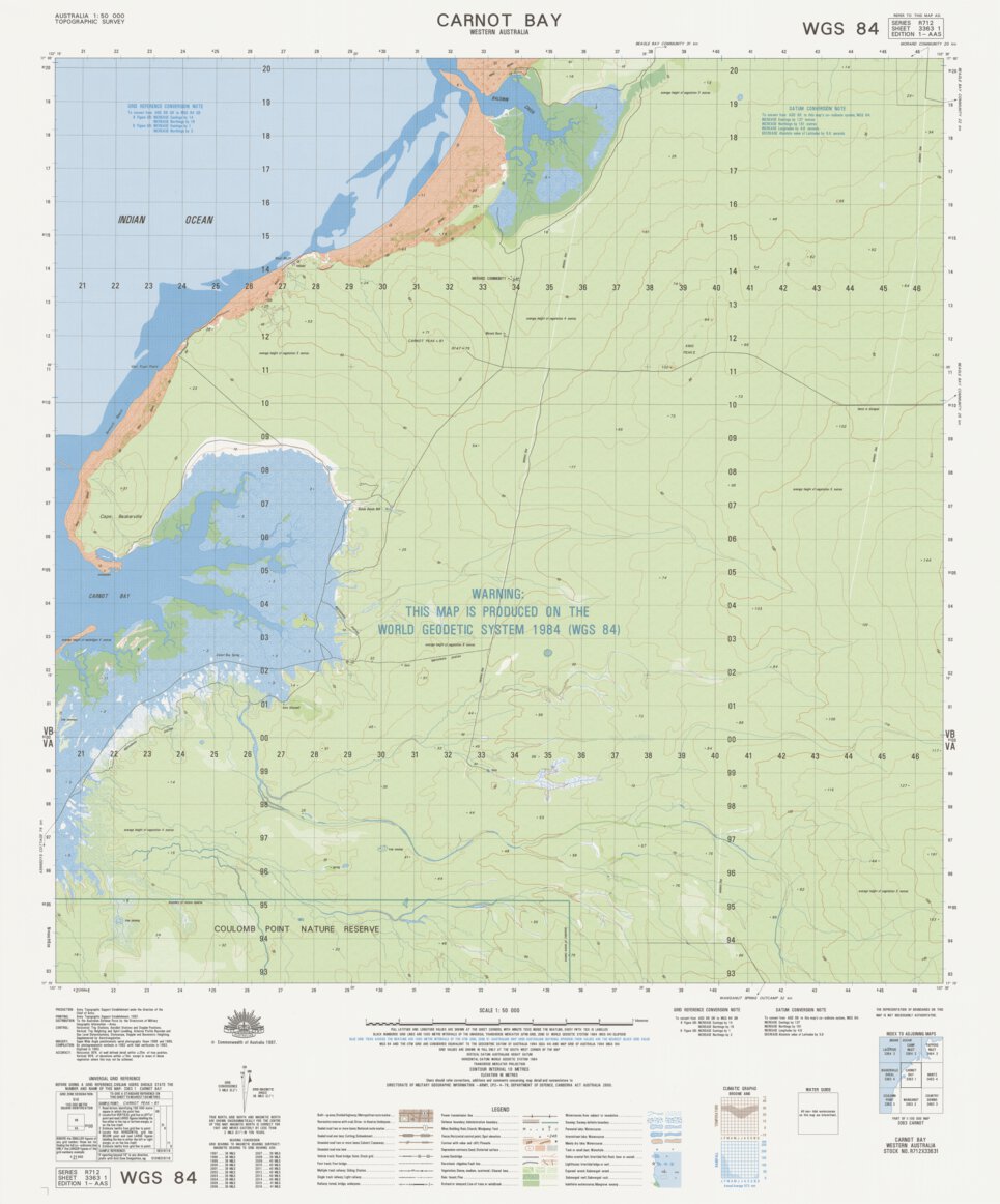 Carnot Bay (3363-1) Map by Geoscience Australia | Avenza Maps