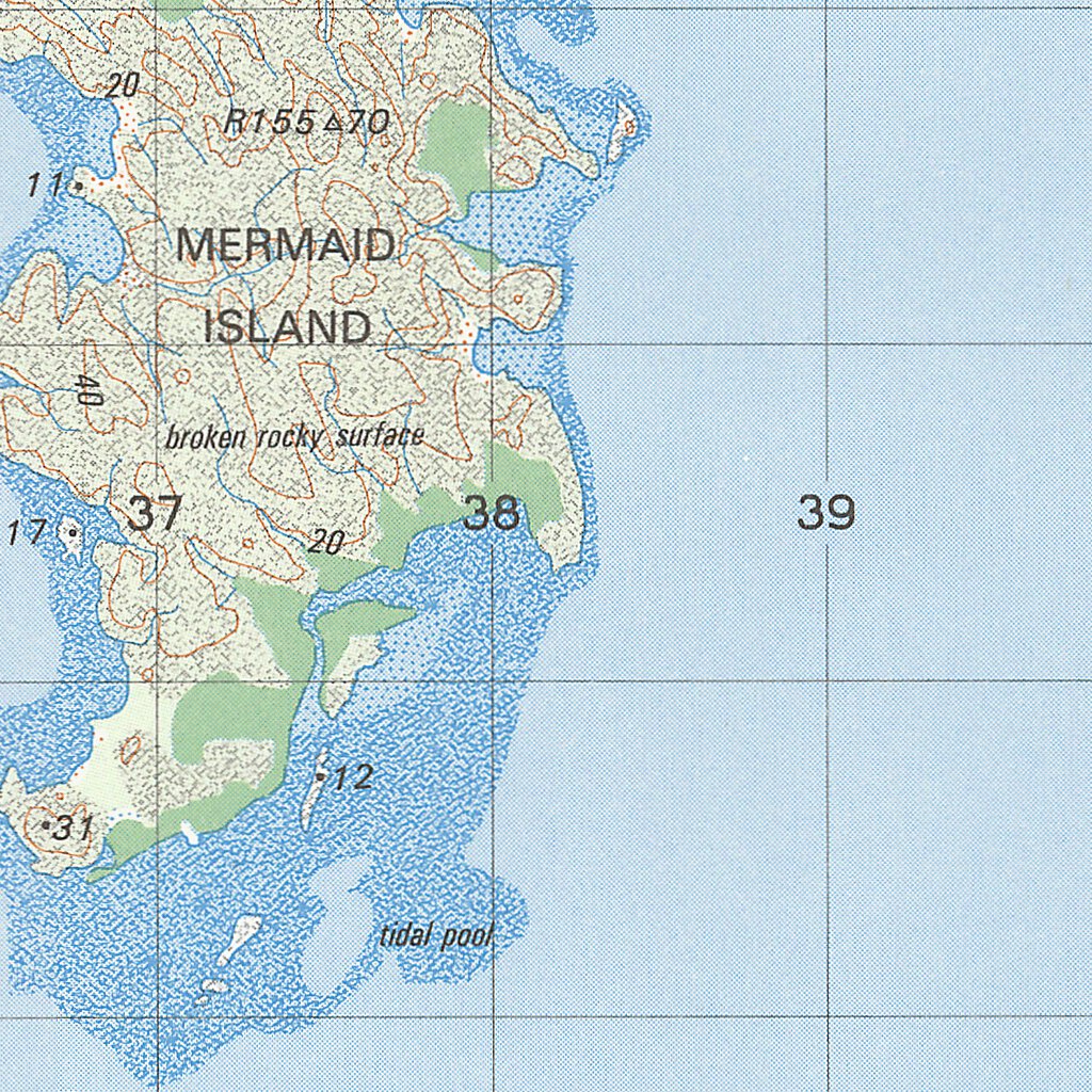 Mermaid Island (3565-2) Map by Geoscience Australia | Avenza Maps