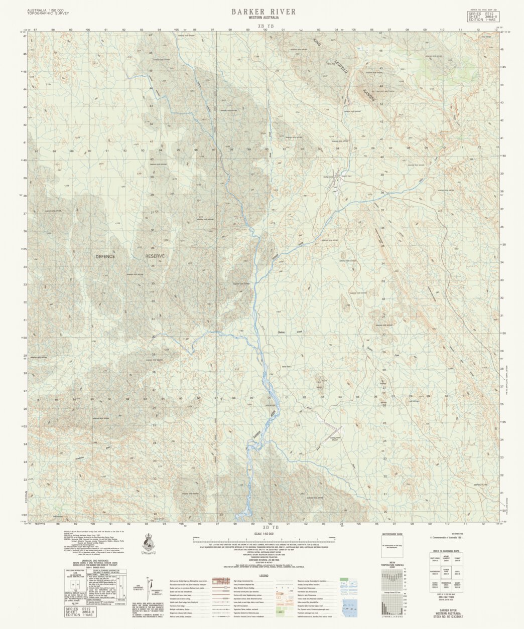 Barker River (3864-2) Map by Geoscience Australia | Avenza Maps