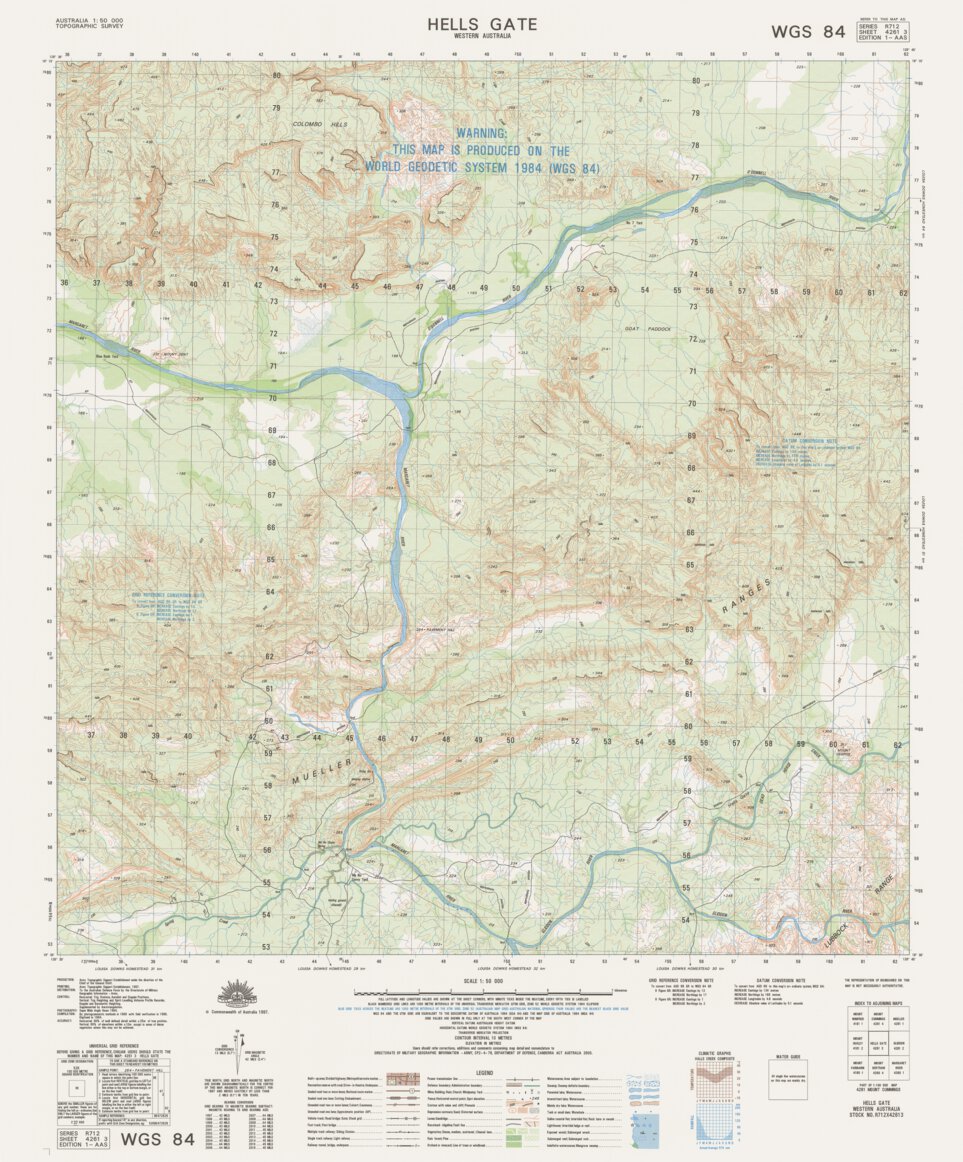 Hells Gate (4261-3) Map by Geoscience Australia | Avenza Maps