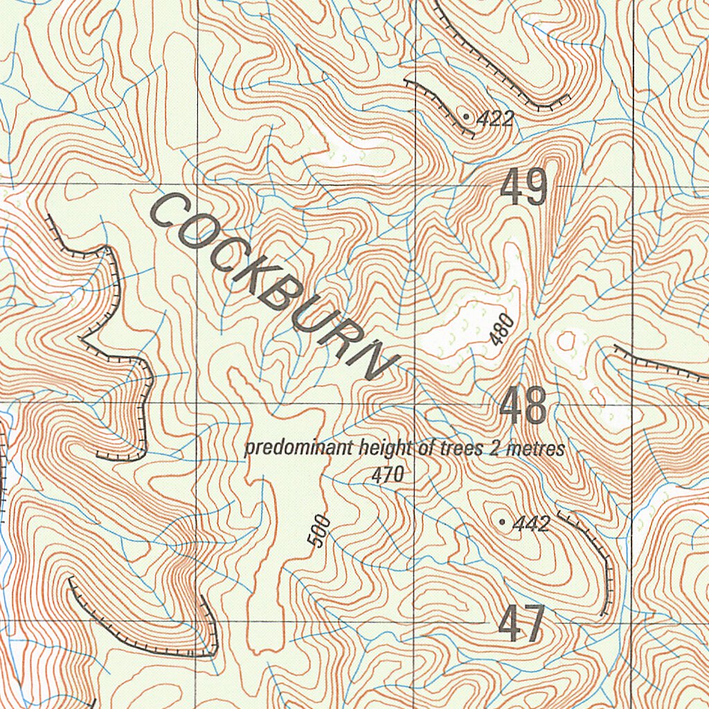 Mount Cockburn (4566-3) Map by Geoscience Australia | Avenza Maps