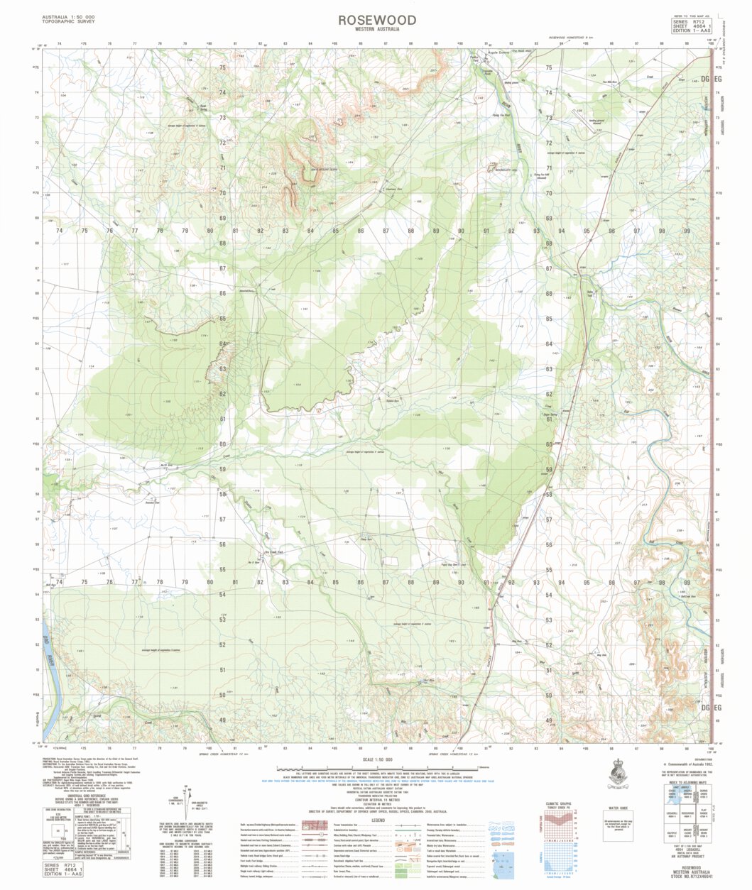 Rosewood (4664-1) Map by Geoscience Australia | Avenza Maps