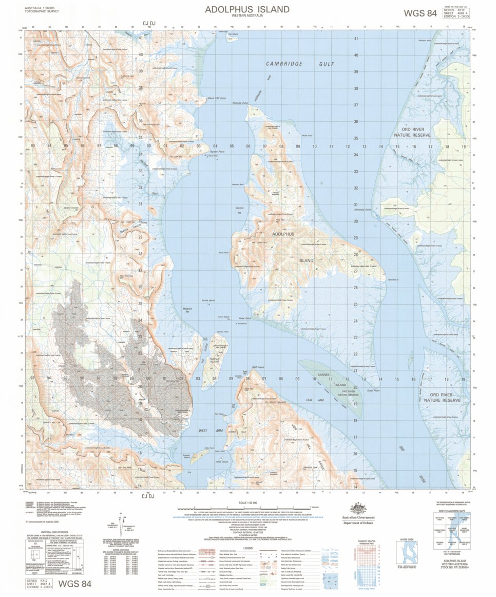 Adolphus Island (4567-4) Map by Geoscience Australia | Avenza Maps