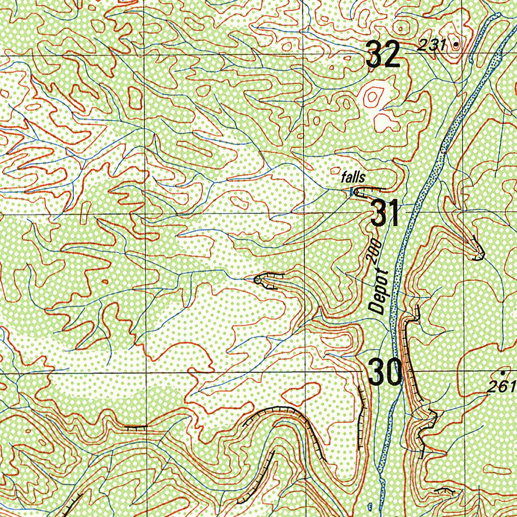Depot Creek (4964-2) Map by Geoscience Australia | Avenza Maps