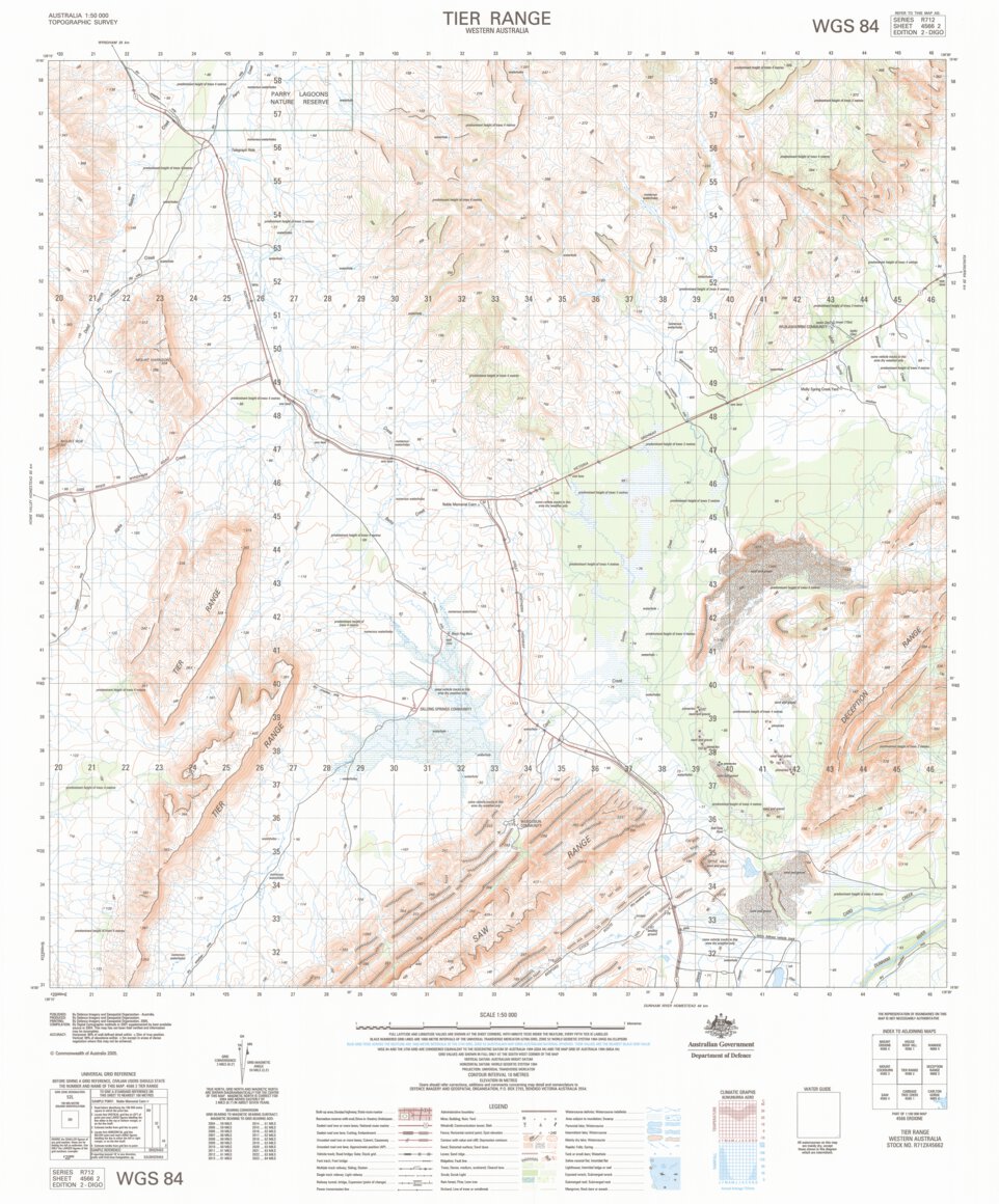 Tier Range (4566-2) Map by Geoscience Australia | Avenza Maps