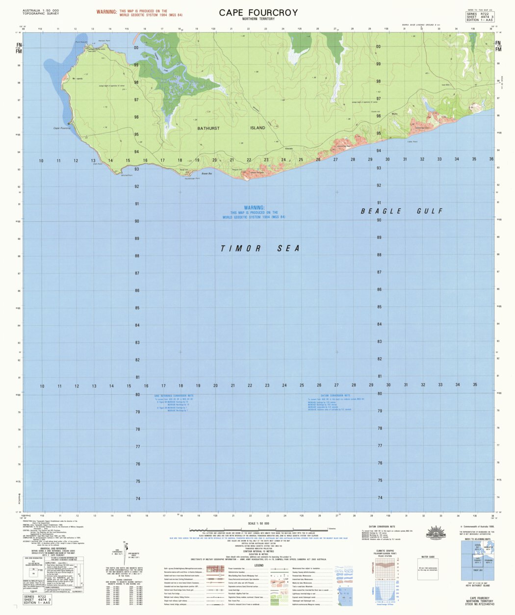 Cape Fourcroy (4974-3) Map by Geoscience Australia | Avenza Maps