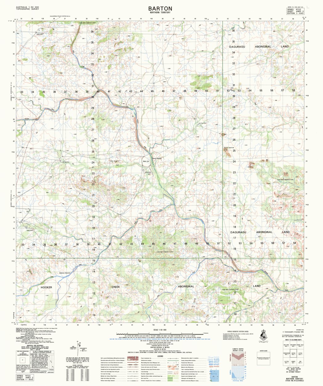 Barton (4962-2) Map by Geoscience Australia | Avenza Maps