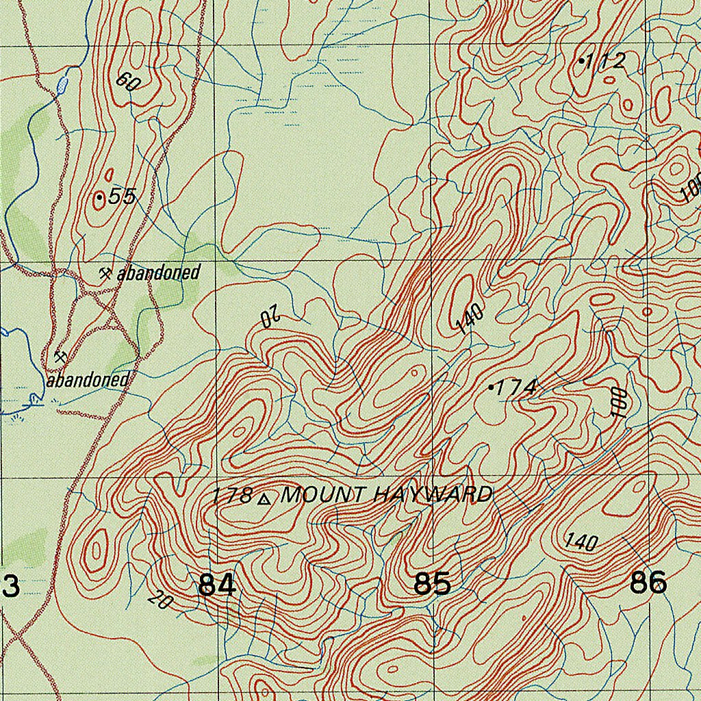 Mount Hayward (5070-4) Map by Geoscience Australia | Avenza Maps