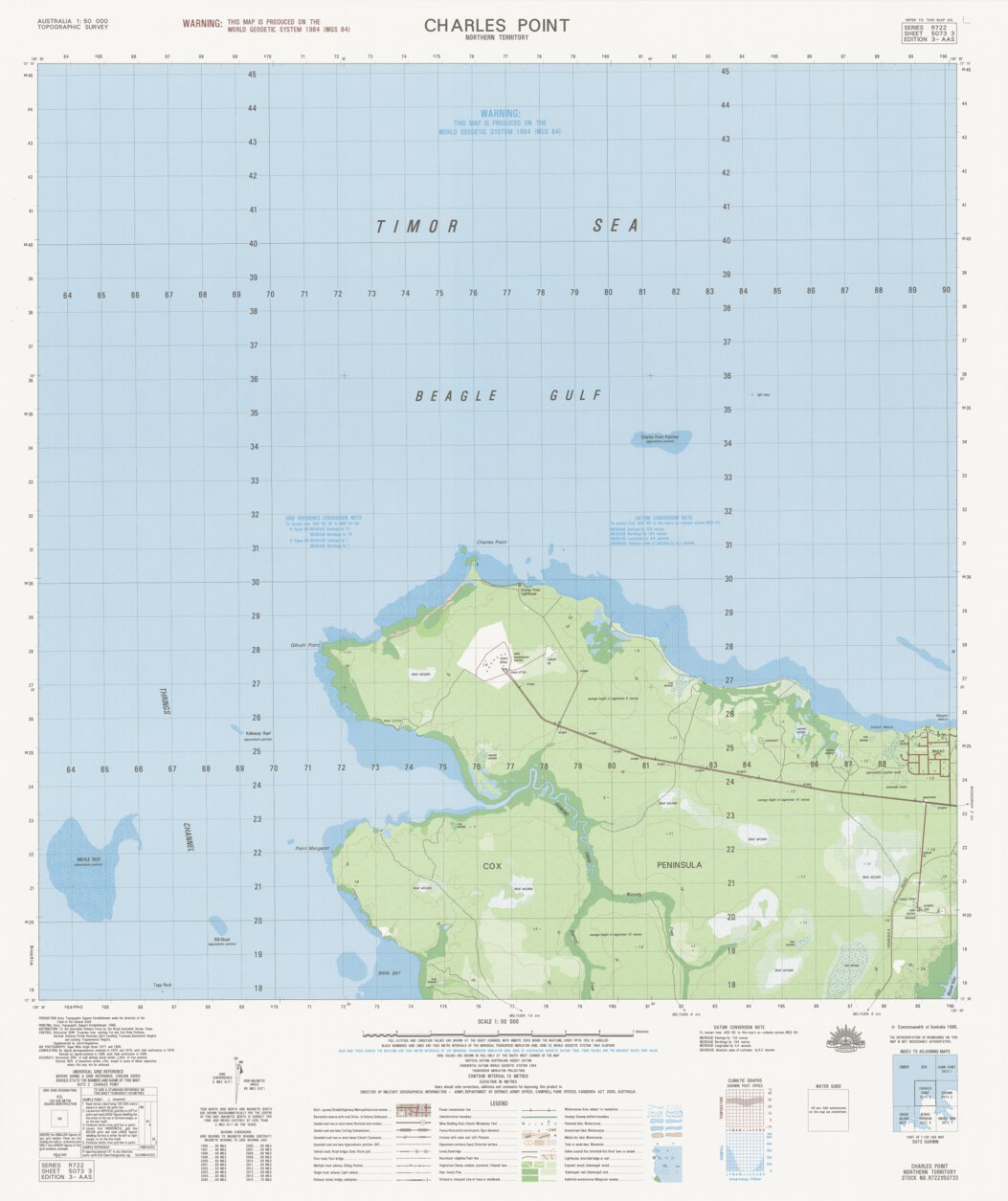 Charles Point (5073-3) Map by Geoscience Australia | Avenza Maps