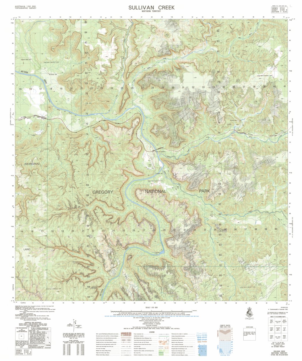 Sullivan Creek (5166-4) Map by Geoscience Australia | Avenza Maps