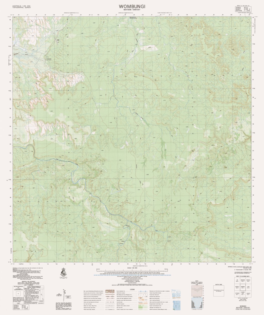 Wombungi (5168-3) Map by Geoscience Australia | Avenza Maps