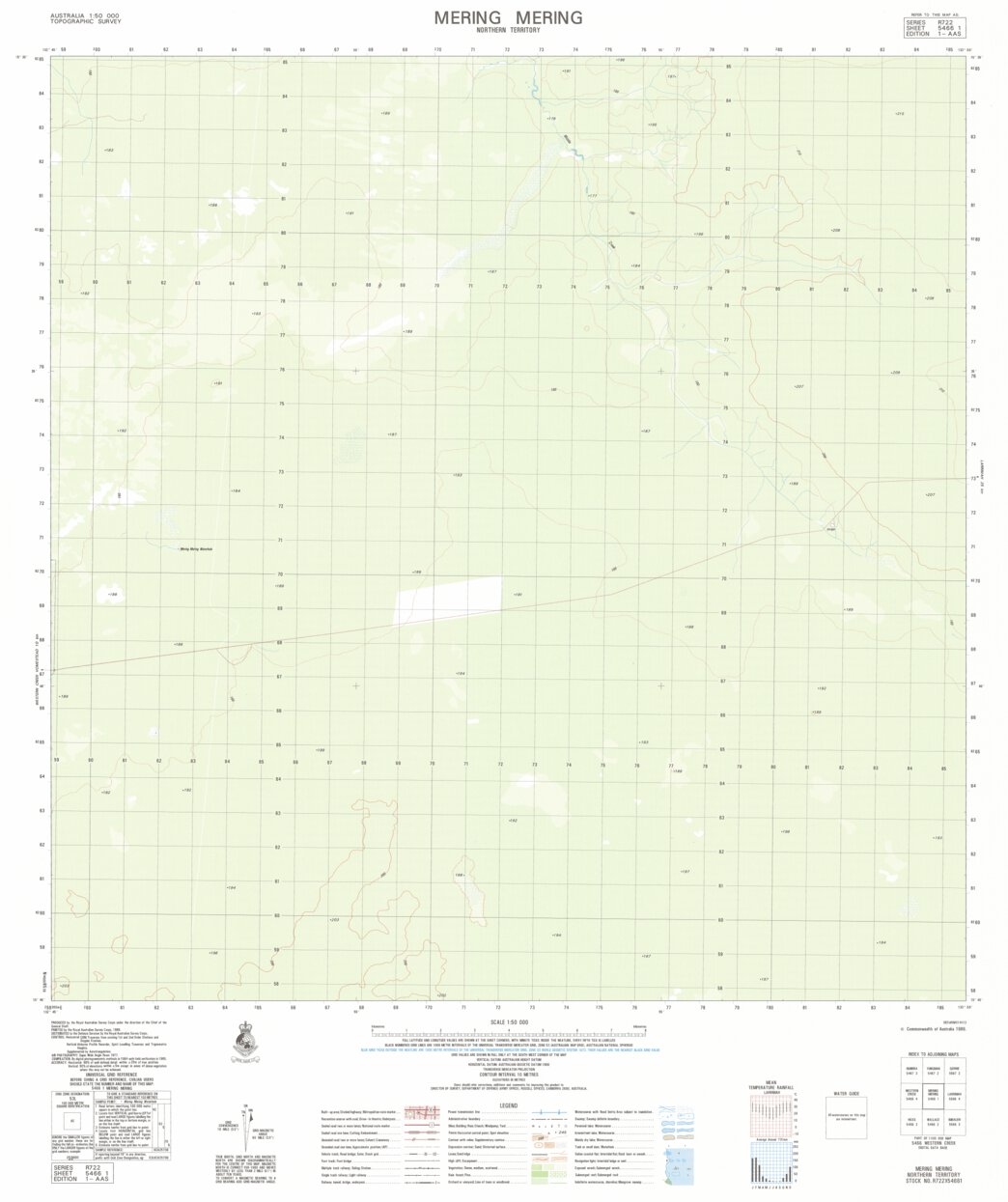 Mering Mering (5466-1) Map by Geoscience Australia | Avenza Maps