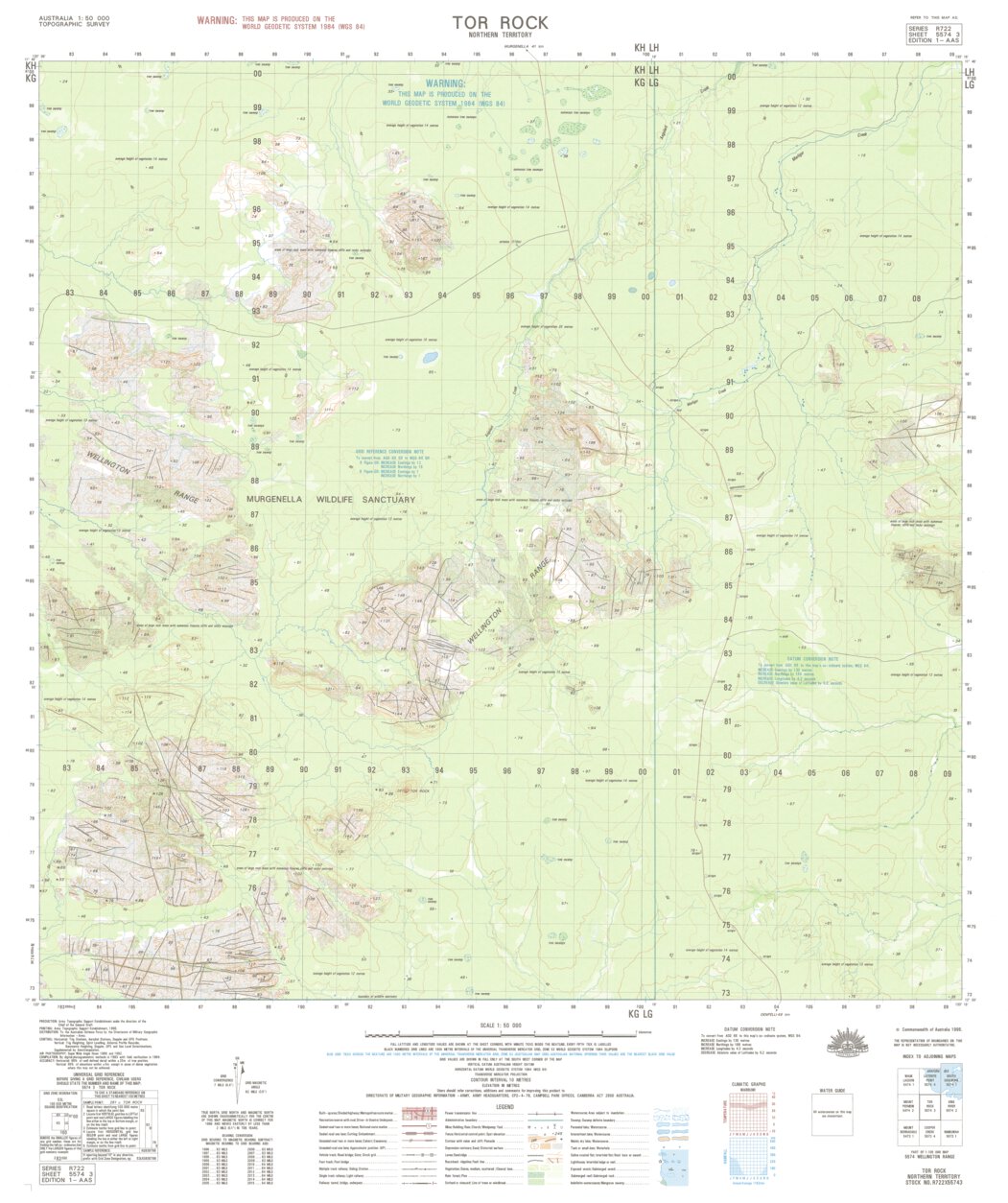 Tor Rock (5574-3) Map by Geoscience Australia | Avenza Maps