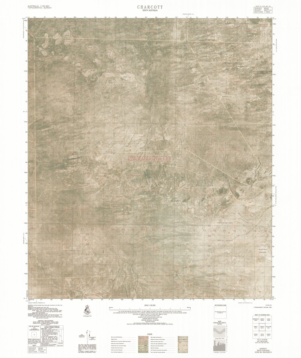 Charcott (5637-4) Map by Geoscience Australia | Avenza Maps